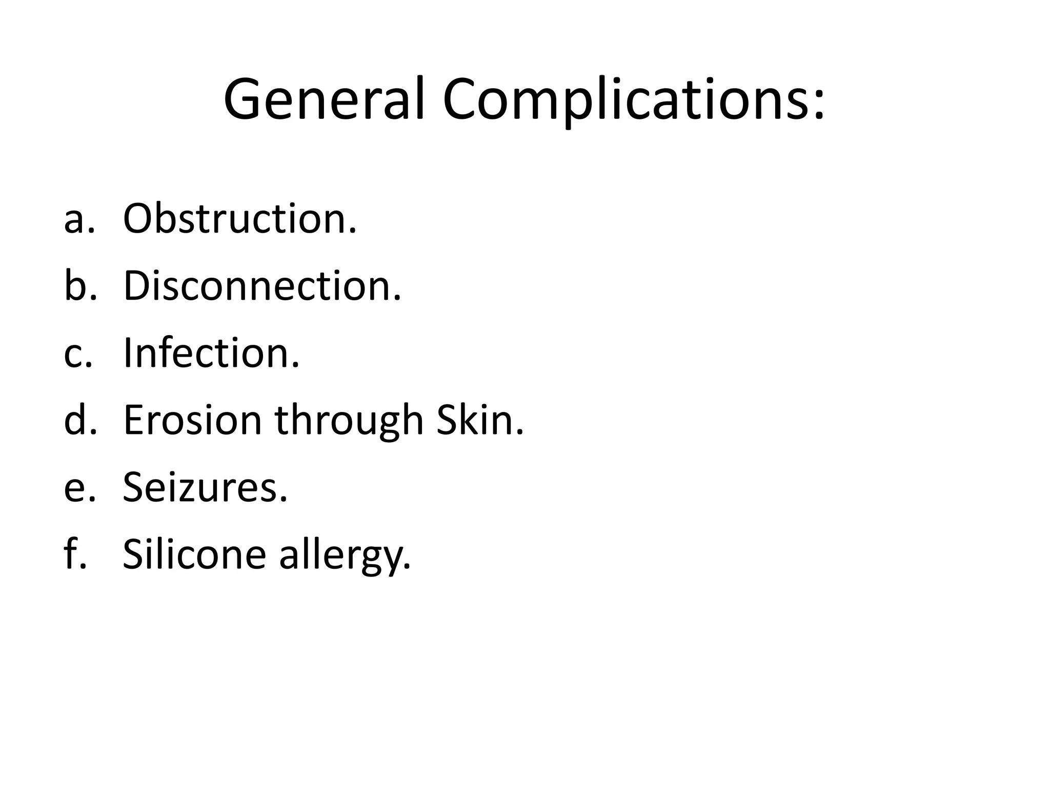Complications of csf diversion procedures with their management | PPTX