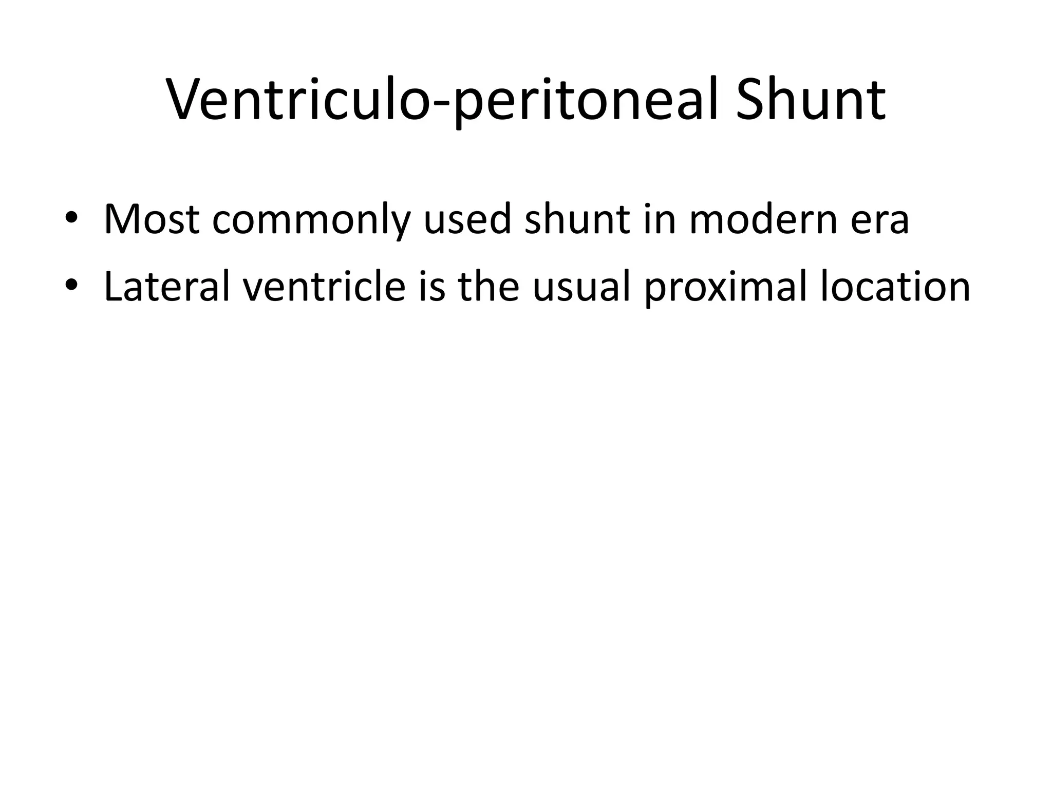 Complications of csf diversion procedures with their management | PPTX