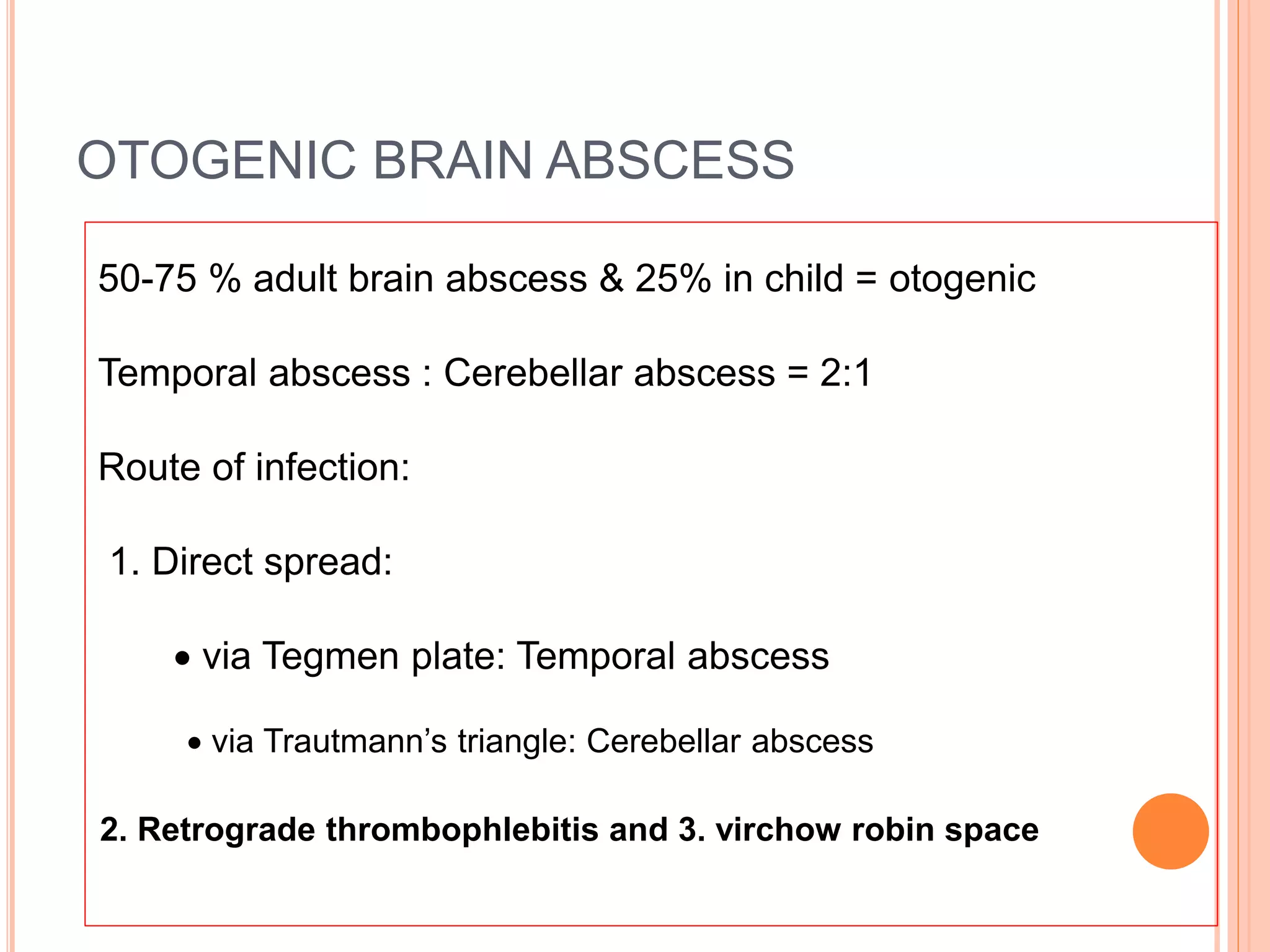 Complications of csom | PPTX | Ear, Nose and Throat Conditions ...