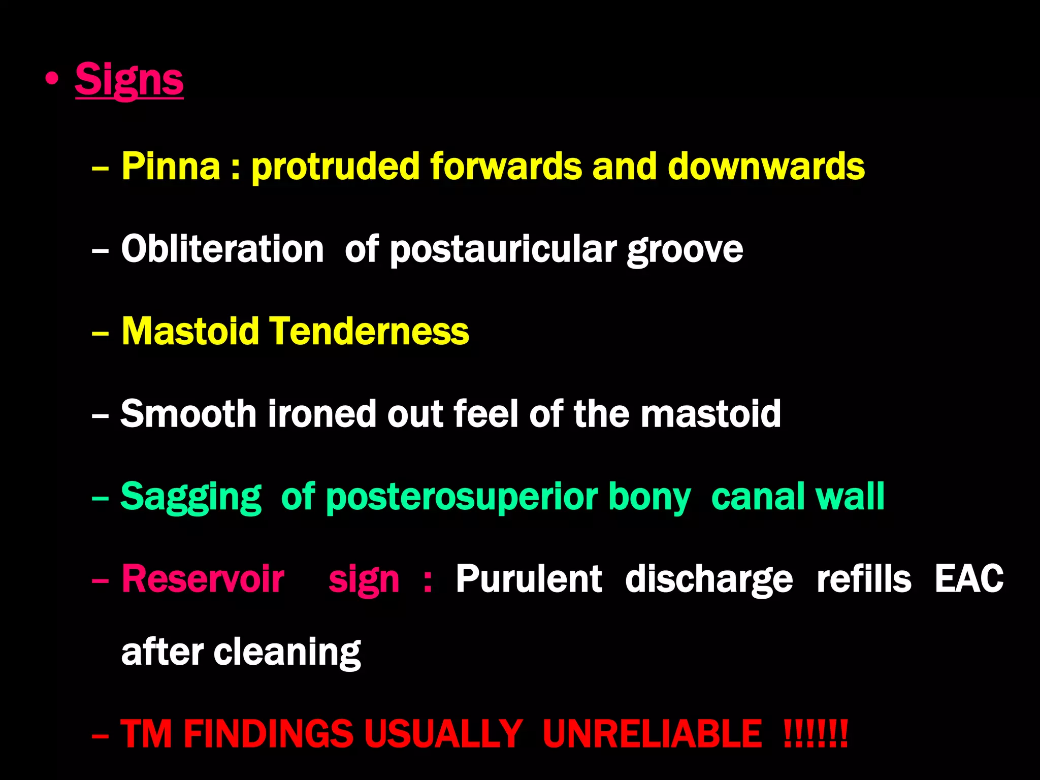 Complications of csom | PPT | Ear, Nose and Throat Conditions ...