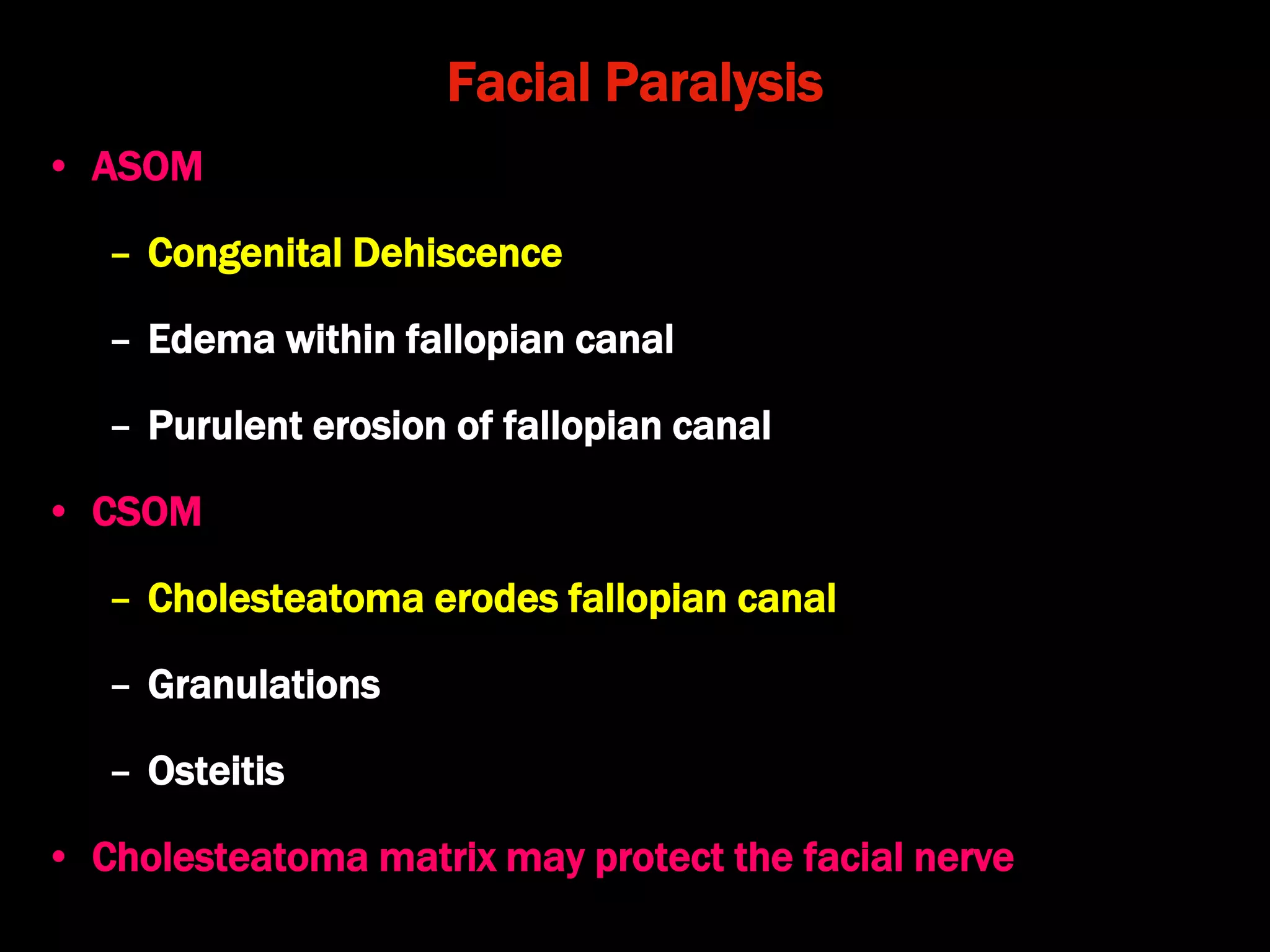 Complications of csom | PPT | Ear, Nose and Throat Conditions ...