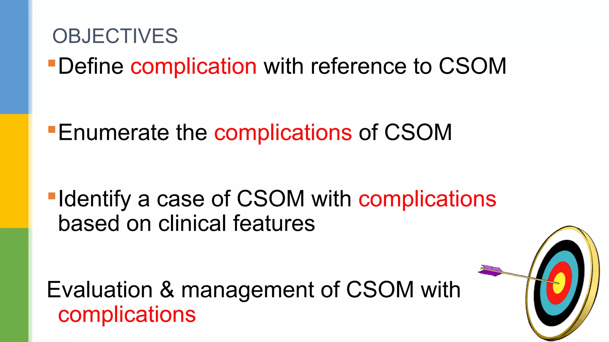 Complications of csom dr.sithanandha kumar,29.02.2016