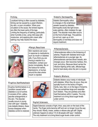 Complications of diabetes | PDF