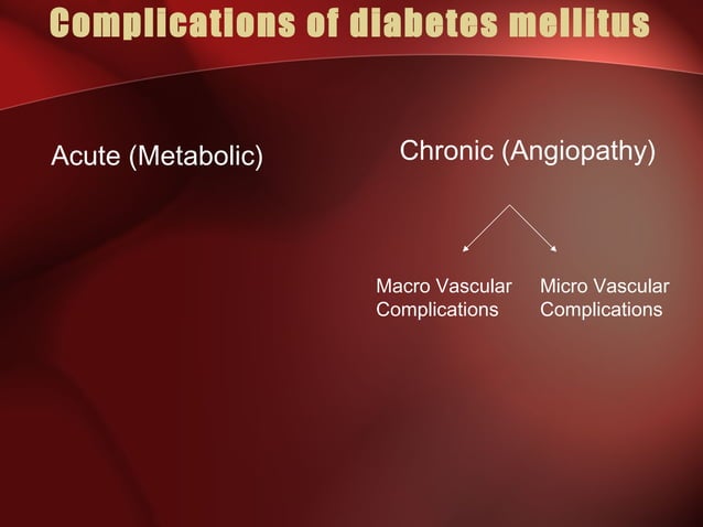 Complications of diabetes | PPT