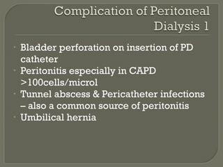 Renal Dialysis Complications | PPT
