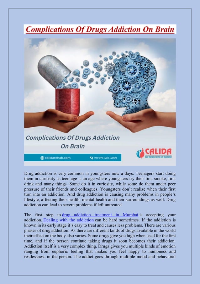 Drugs Addiction On Brain And How It Affects The Brain! | PDF | Brain ...