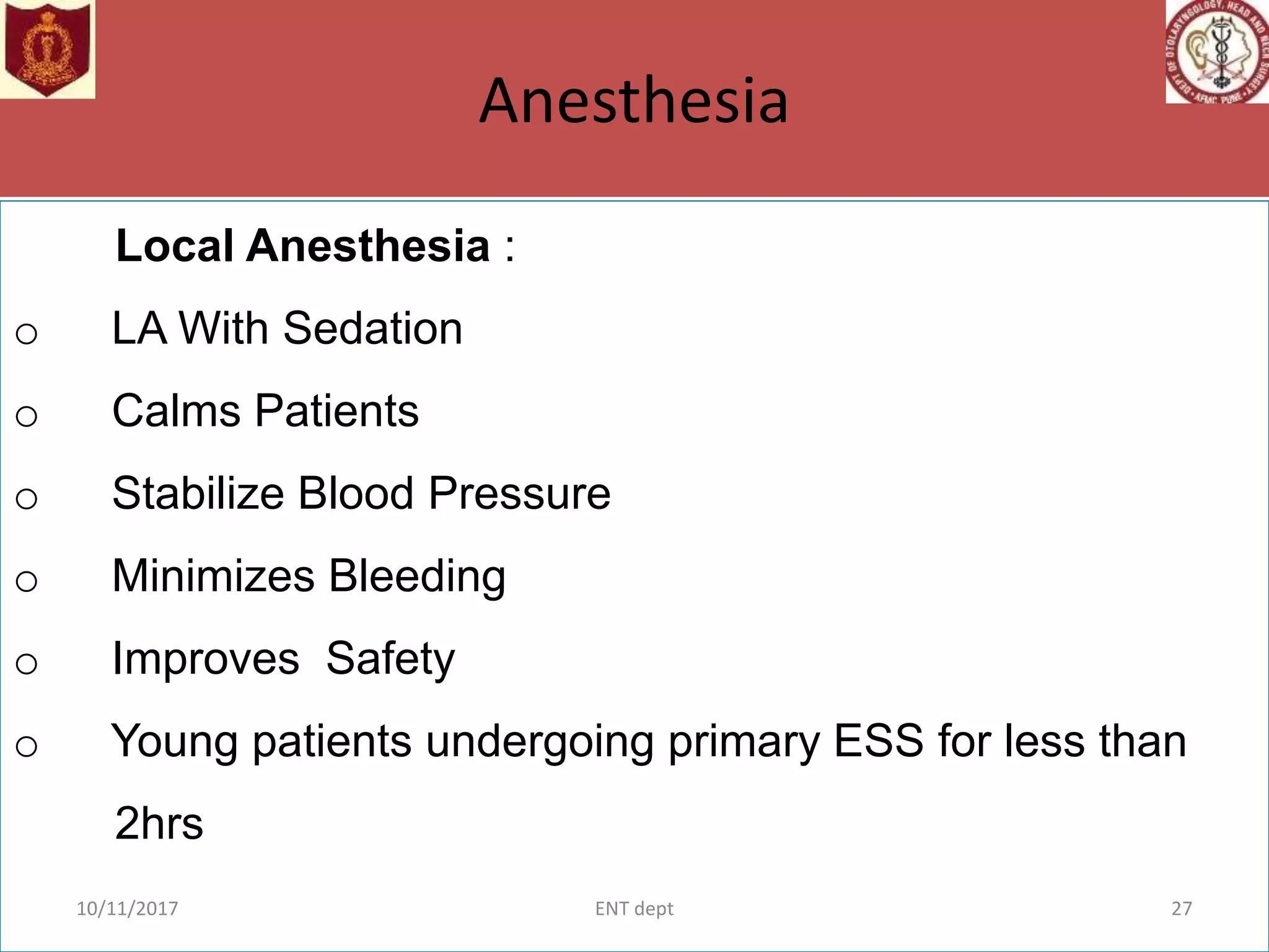 Complications of fess | PPTX