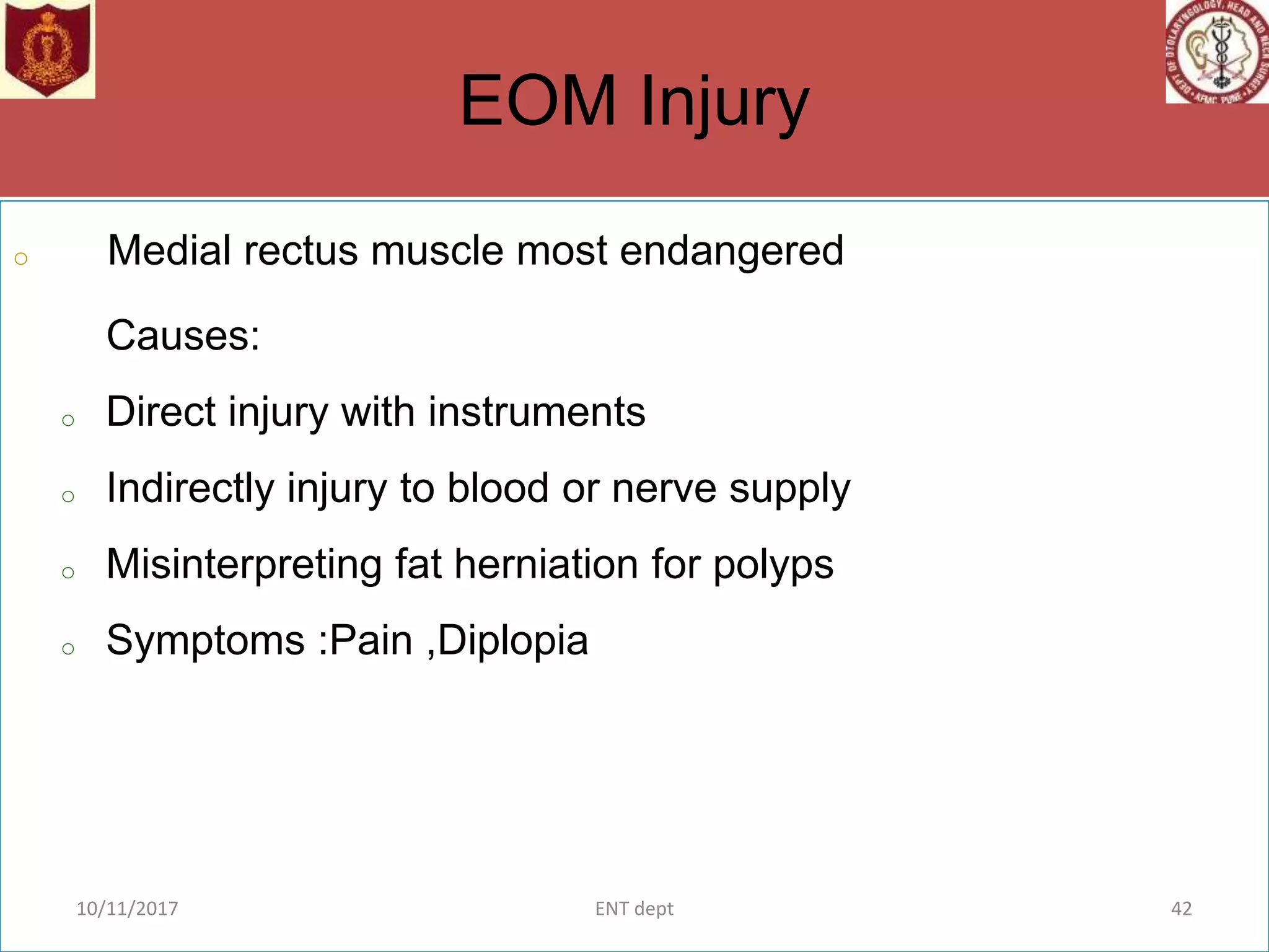 Complications of fess | PPTX