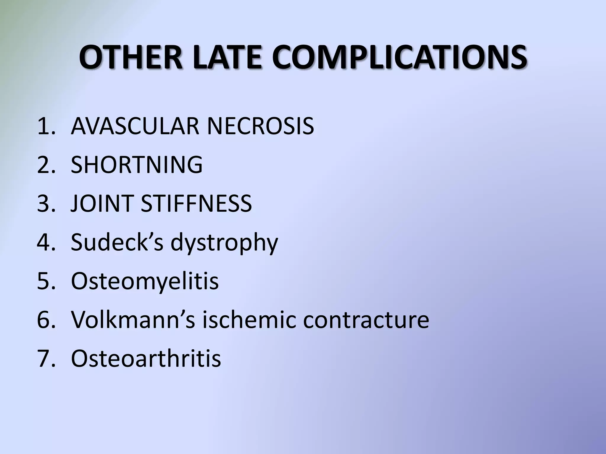Complications of fractures of bones | PPT