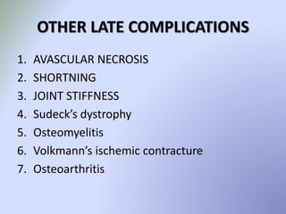 Complications of fractures of bones | PPTX