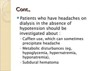 Complications of hemodialysis | PPT