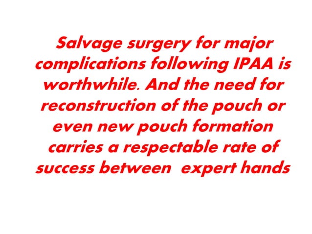 Complications of ipaa | PPTX