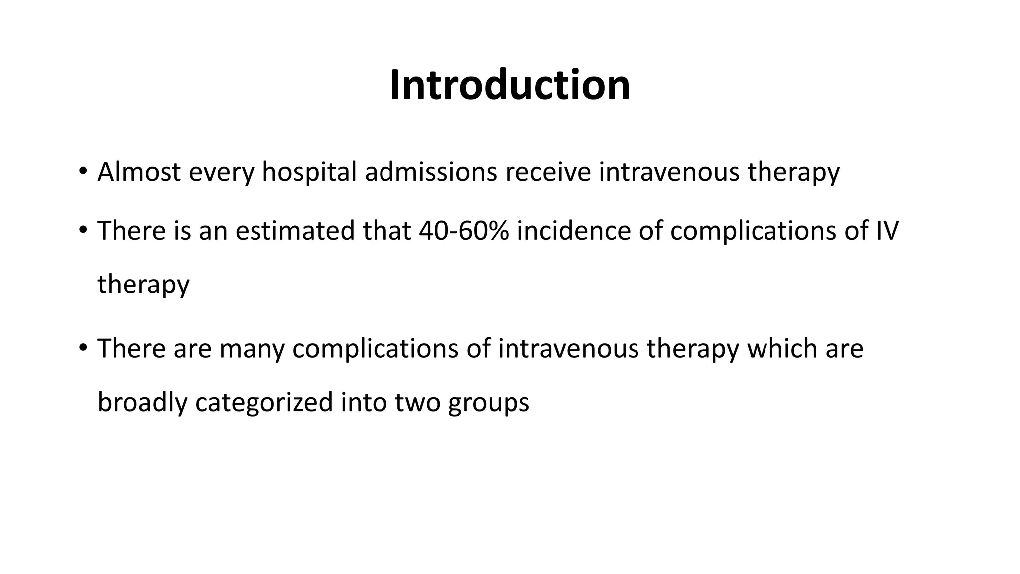 Complications of iv therapy and post exposure prophylaxis | PPTX
