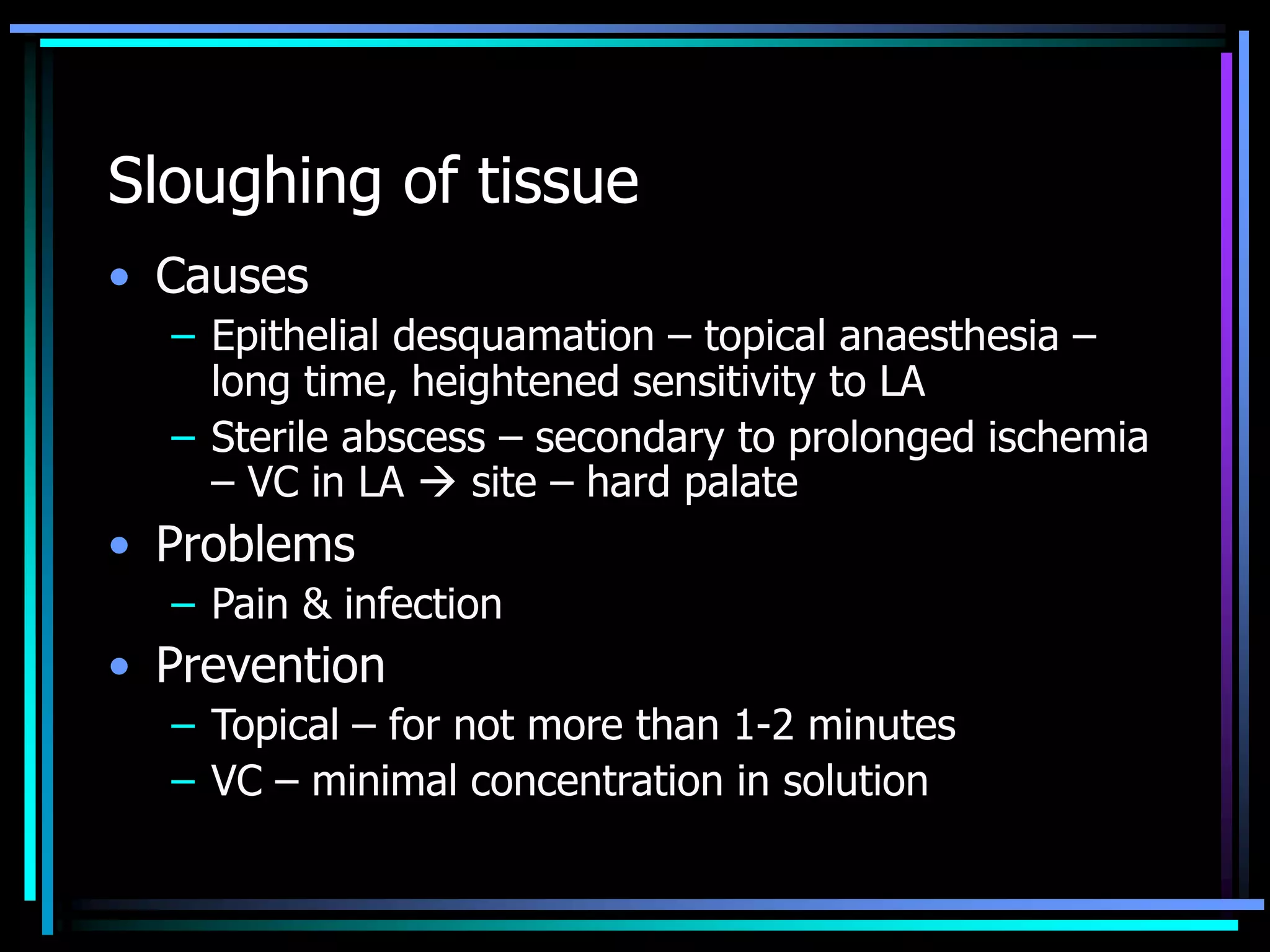 local anesthesia complications in dentistry | PPT