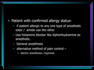 local anesthesia complications in dentistry | PPT