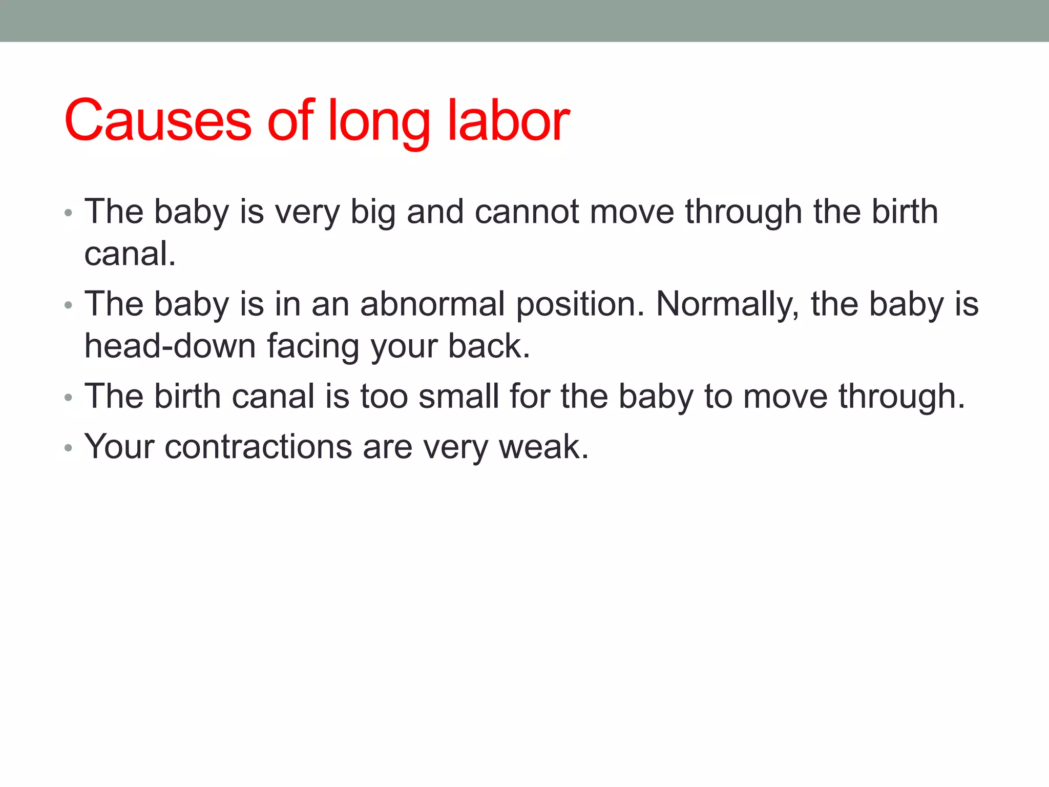 Complications of labor | PPTX