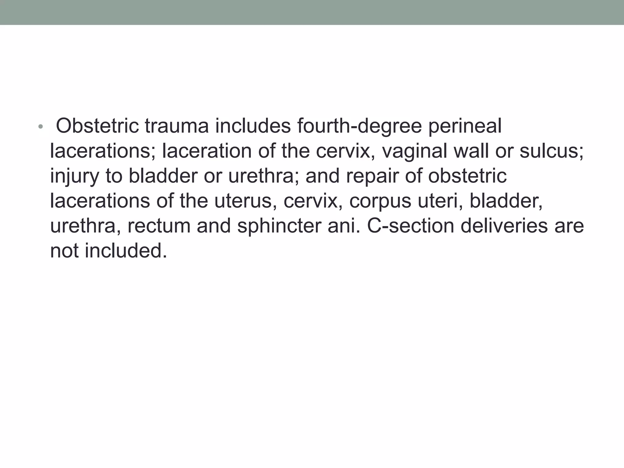 Complications of labor | PPTX