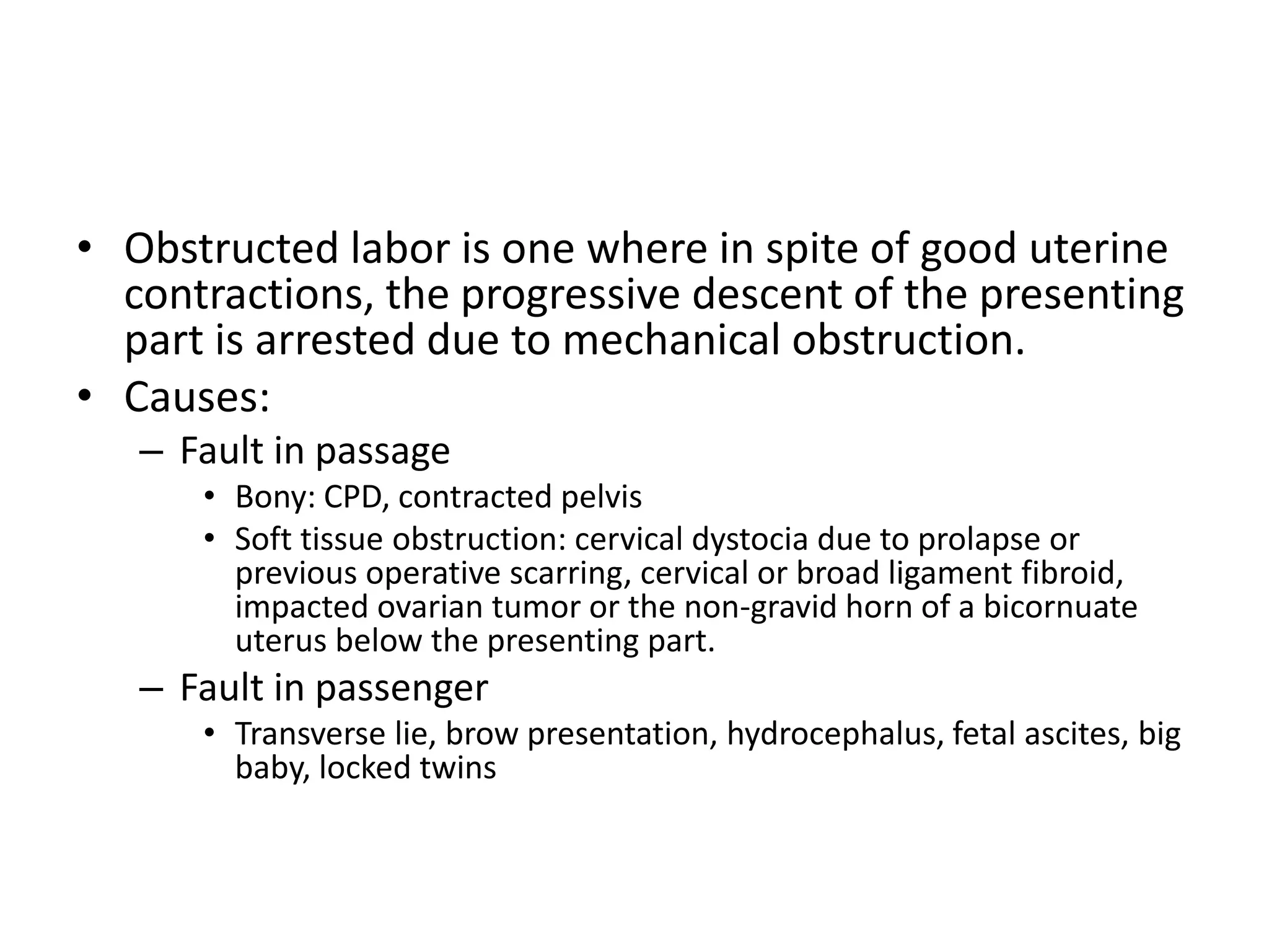 Complications of labor | PPTX