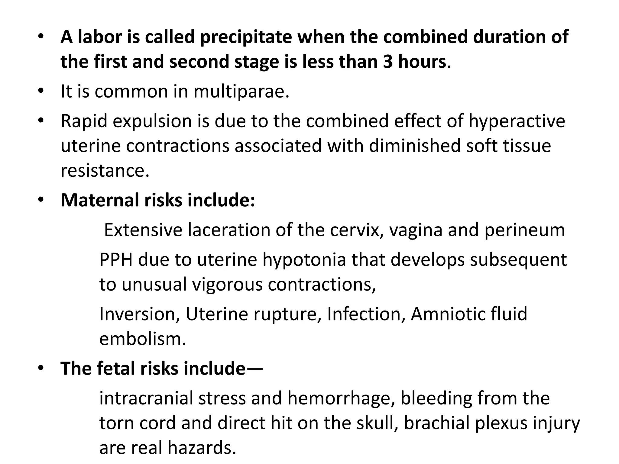 Complications of labor | PPTX