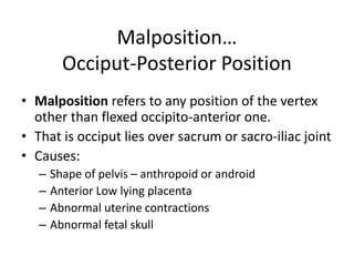 Complications of labor | PPTX