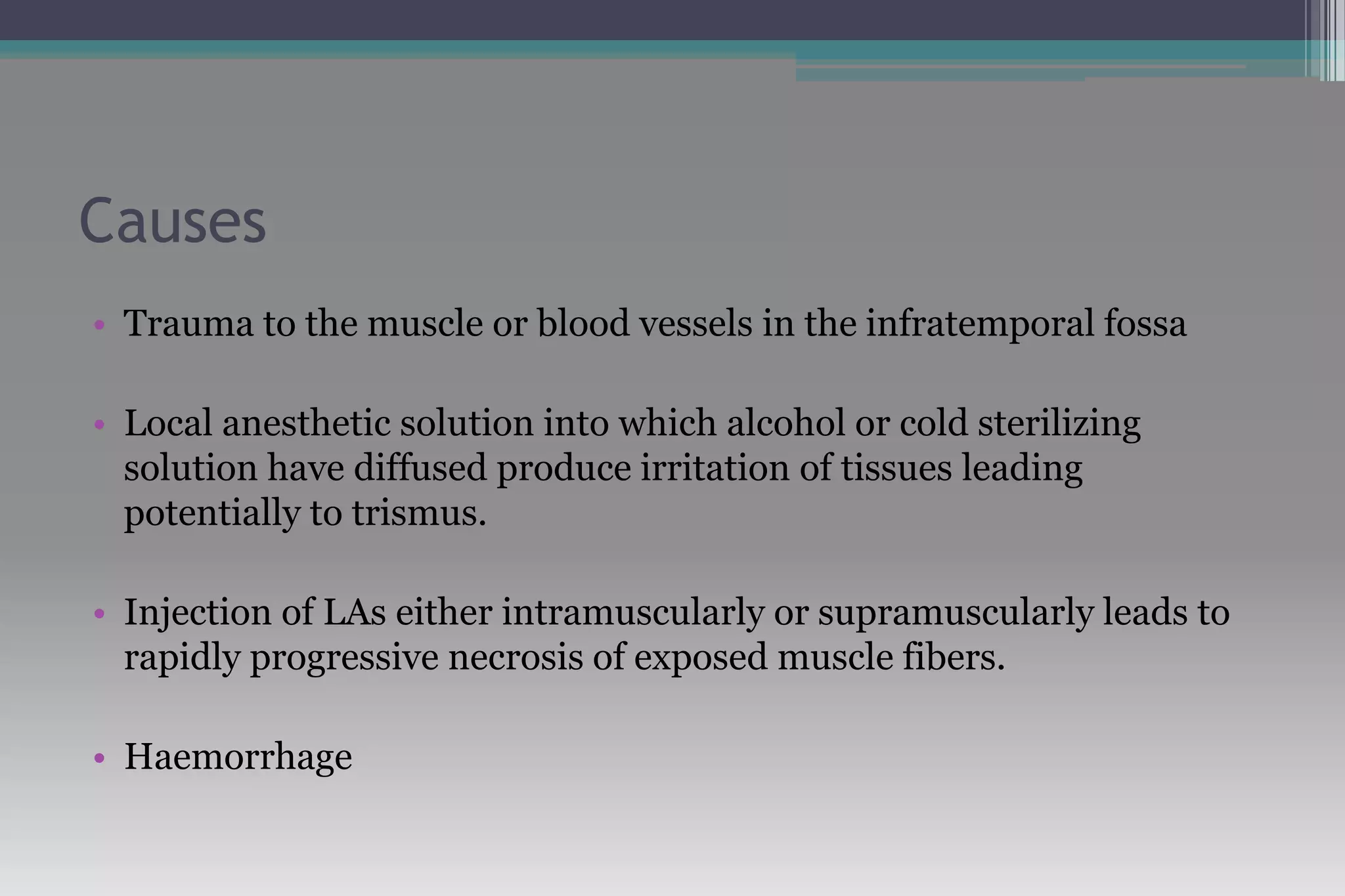 Complications of Local anesthesia (part I) for B.D.S & M.D.S | PDF