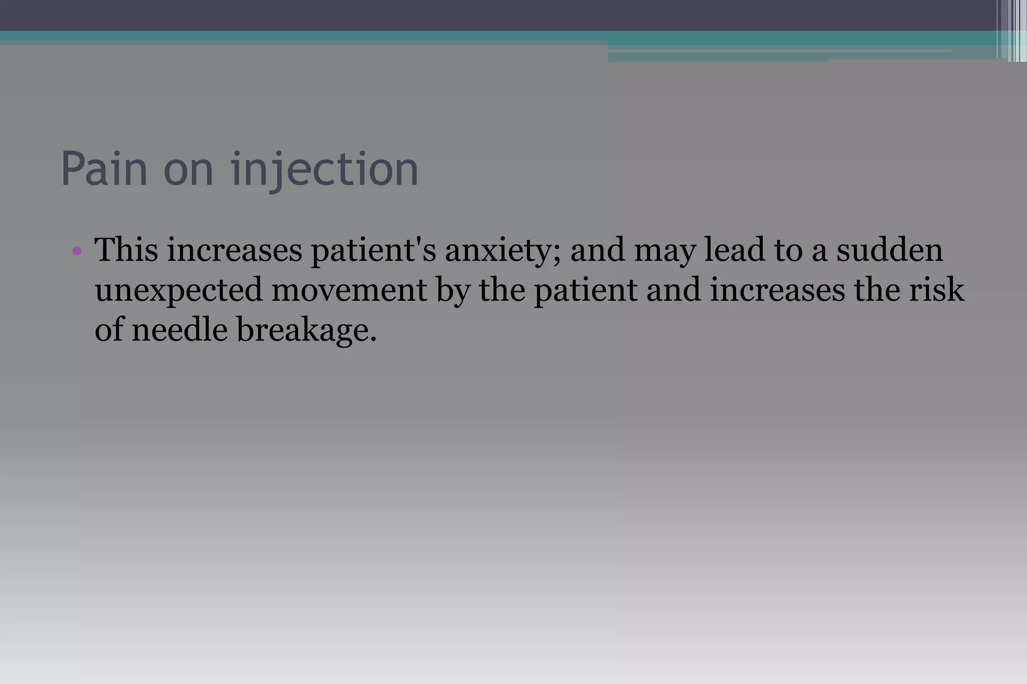 Complications of Local anesthesia (part I) for B.D.S & M.D.S | PDF