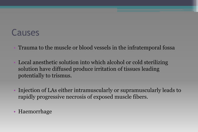 Complications of Local anesthesia (part I) for B.D.S & M.D.S | PPT