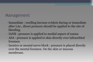 Complications of Local anesthesia (part I) for B.D.S & M.D.S | PDF