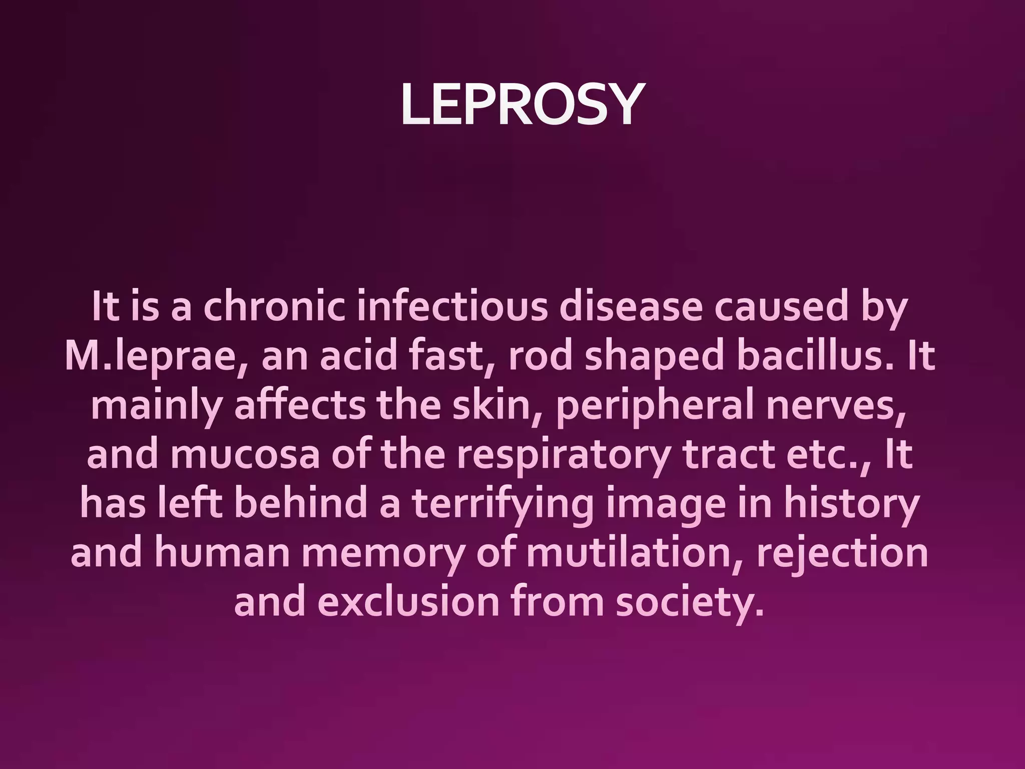 COMPLICATIONS OF LEPROSY & ITS MANAGEMENT | PPTX