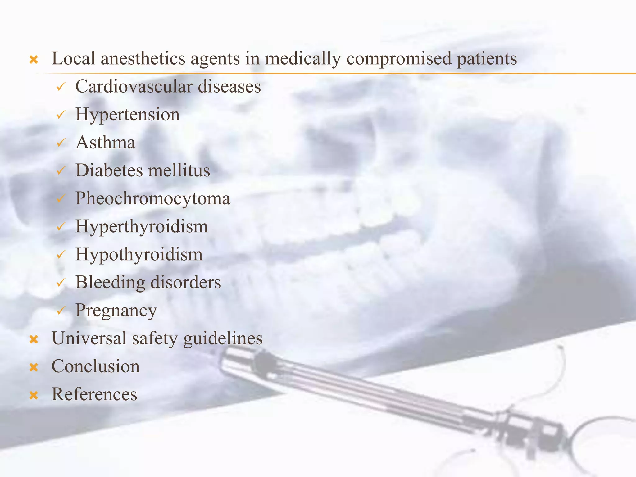 Complications of local anaesthesia | PPTX