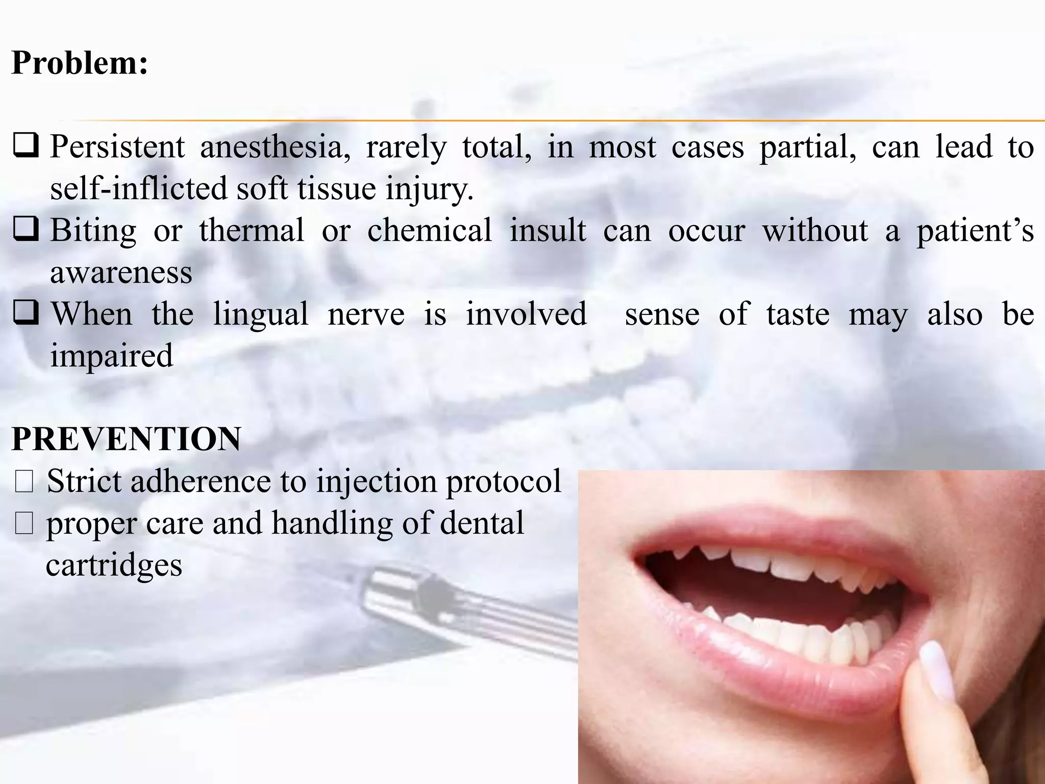 Complications of local anaesthesia | PPTX
