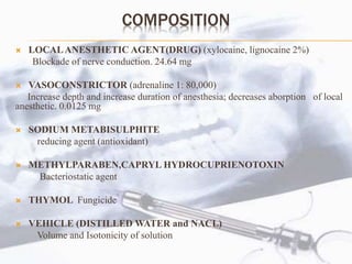 Complications of local anaesthesia | PPTX