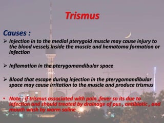 Complications of local anasthesia in dentistry | PPSX