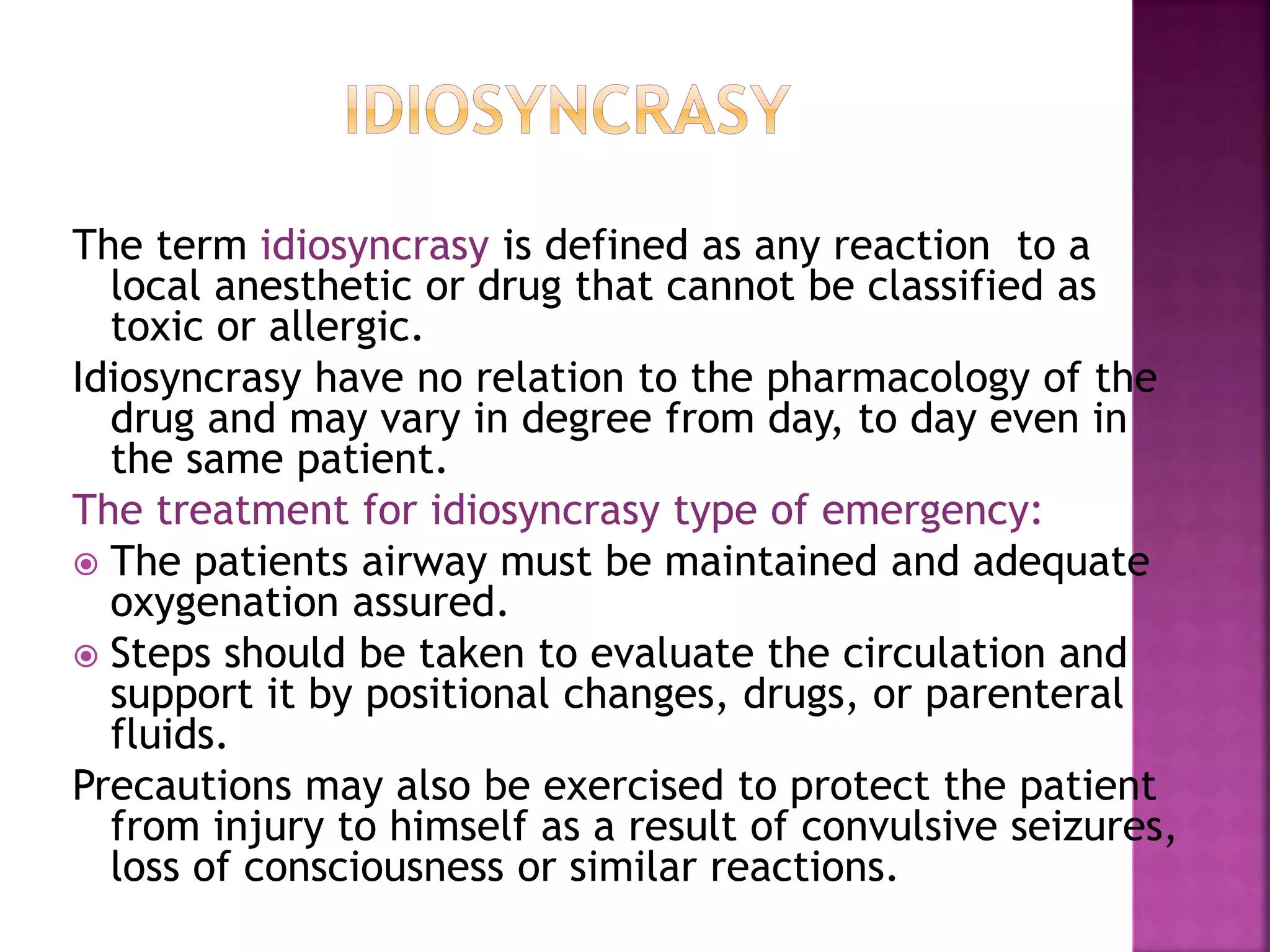 Complications of local anesthesia | PPTX