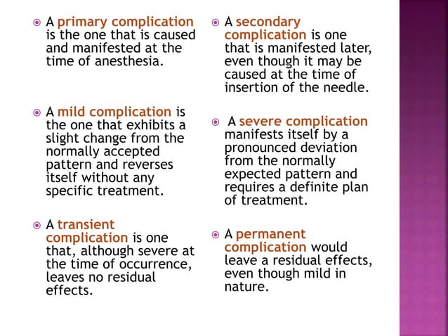 Complications of local anesthesia | PPTX