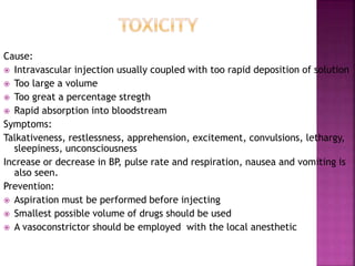 Complications of local anesthesia | PPTX