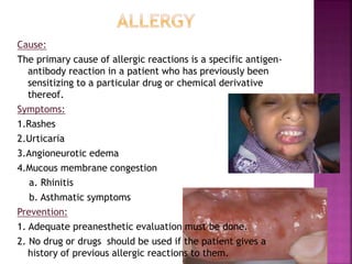 Complications of local anesthesia | PPTX