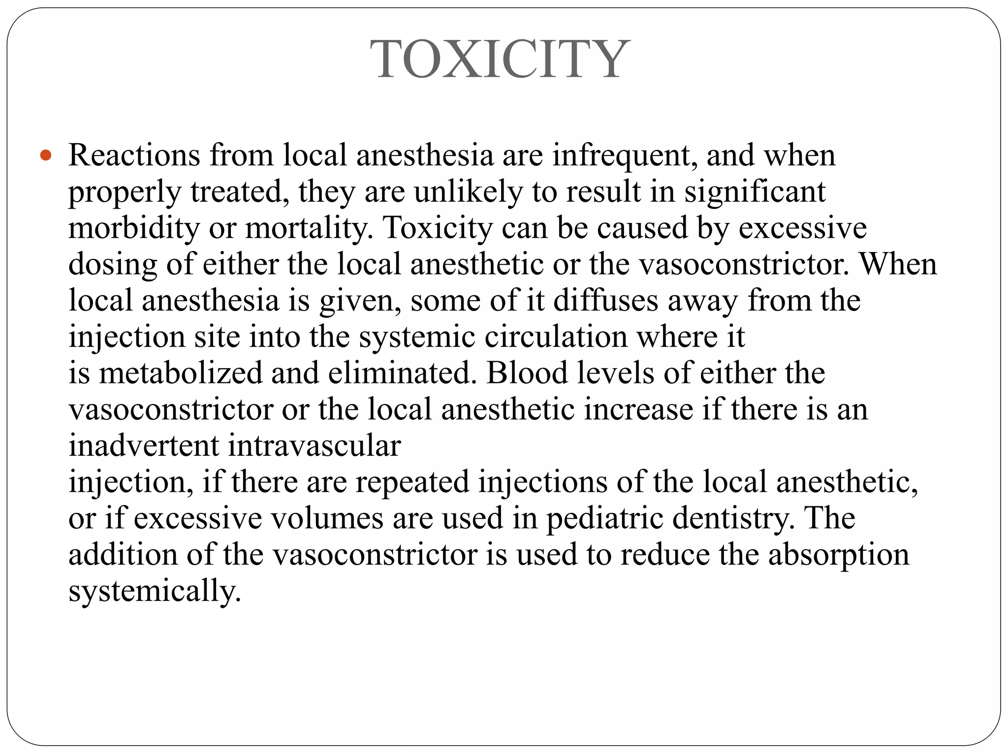 Complications of local anesthesia | PPTX