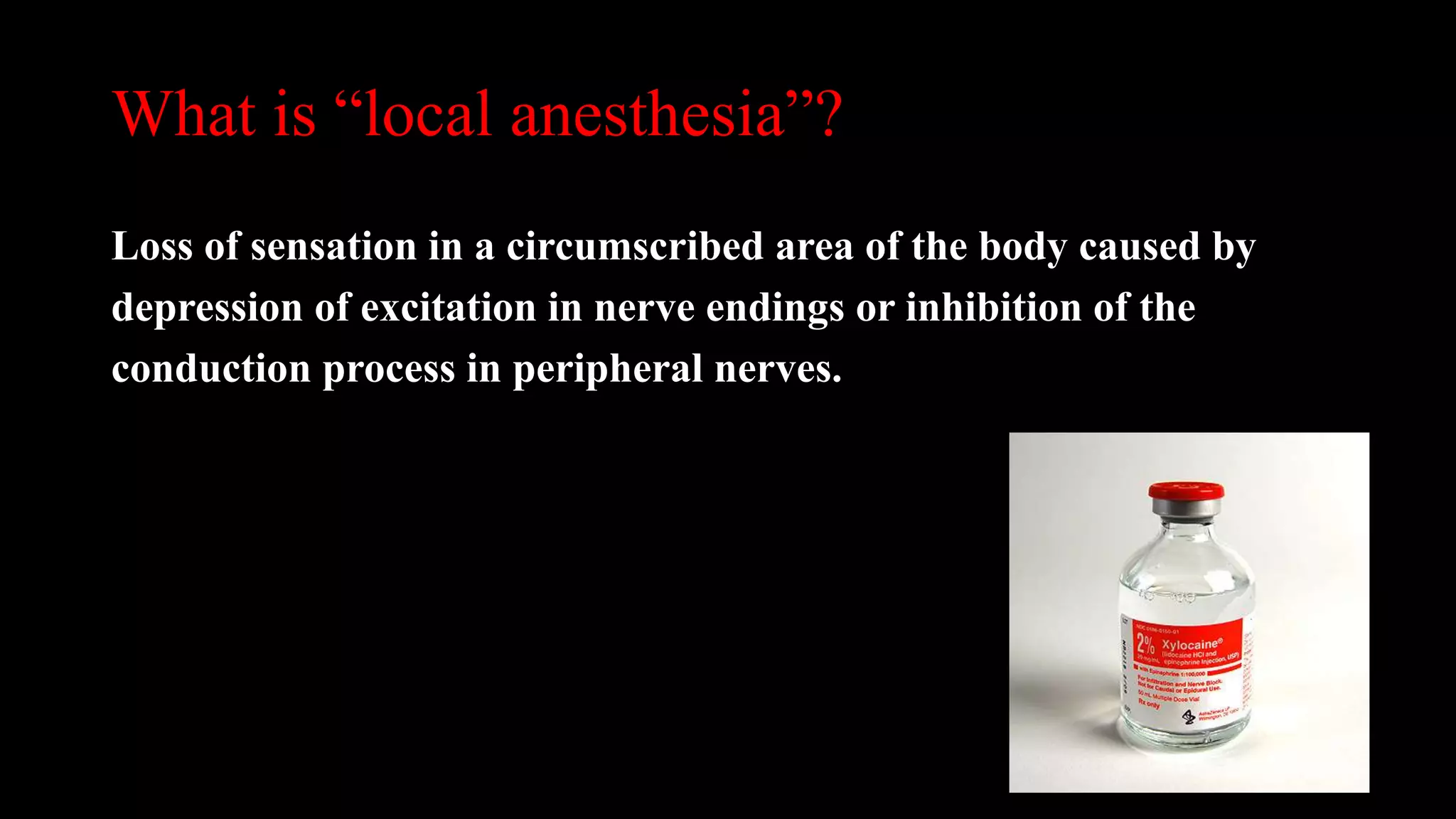 Complications of local anesthesia | PPTX | First Aid | Injuries