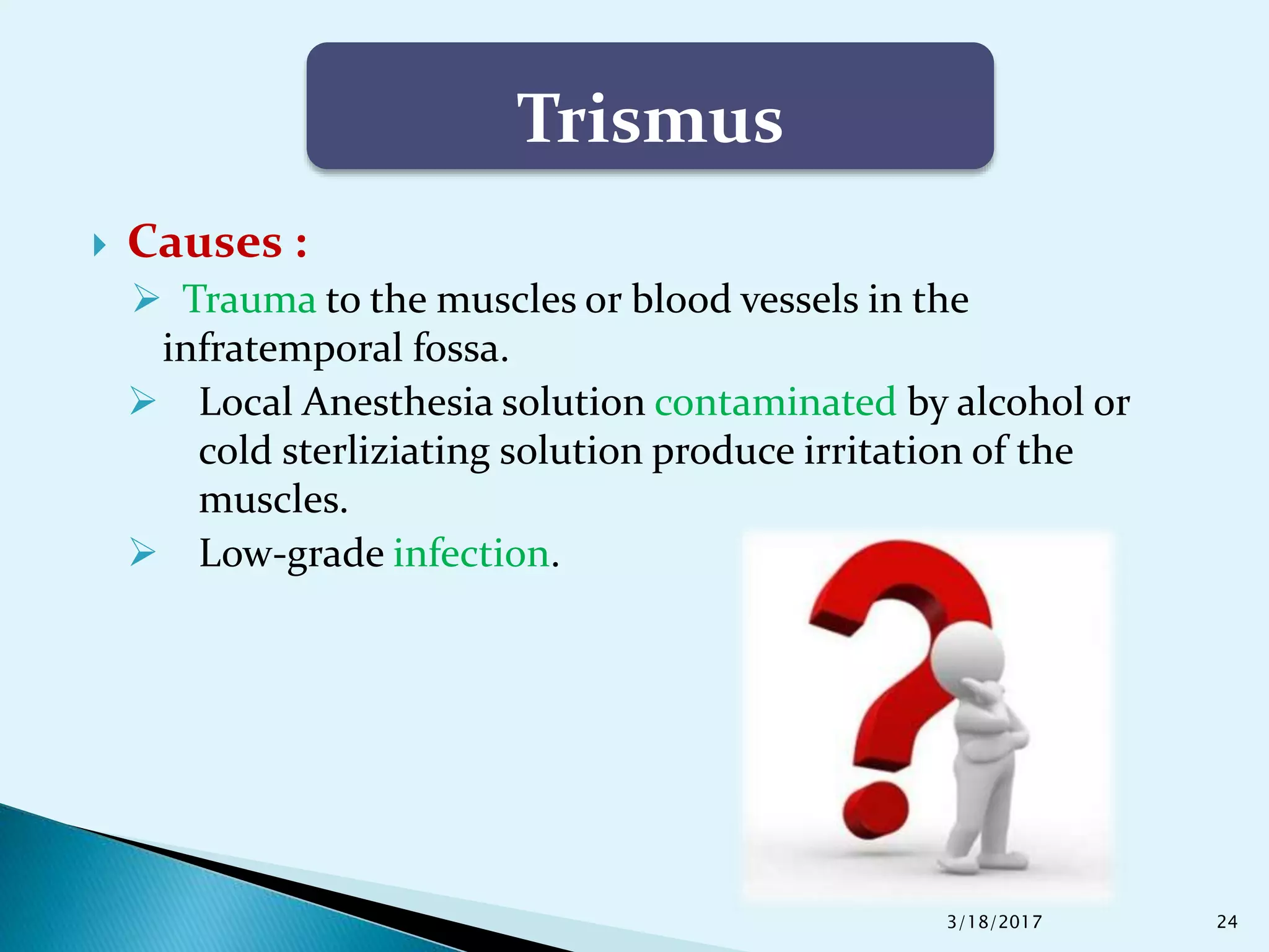 Complications of Local Anesthesia | PPTX