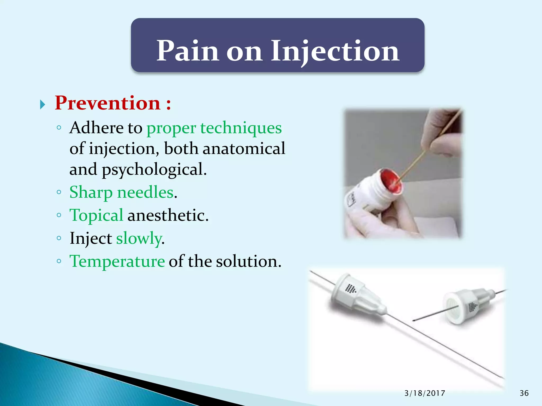 Complications of Local Anesthesia | PPTX