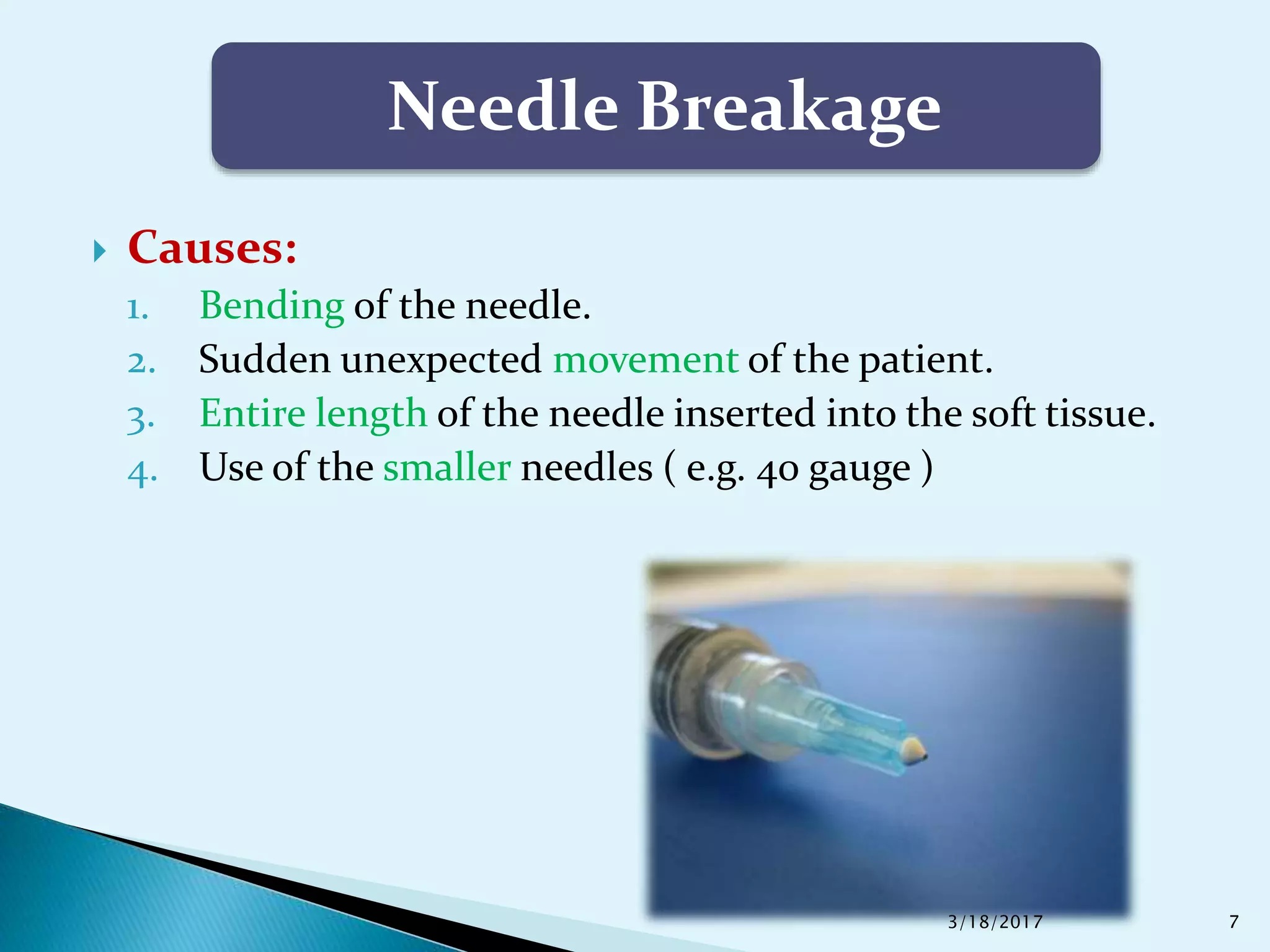 Complications of Local Anesthesia | PPTX