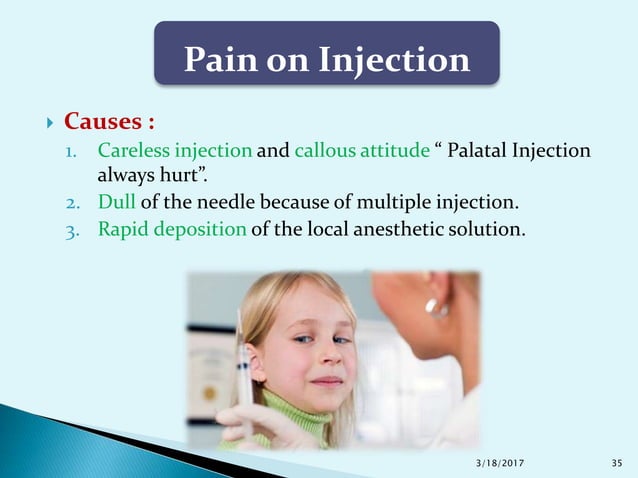 Complications of Local Anesthesia | PPTX | First Aid | Injuries