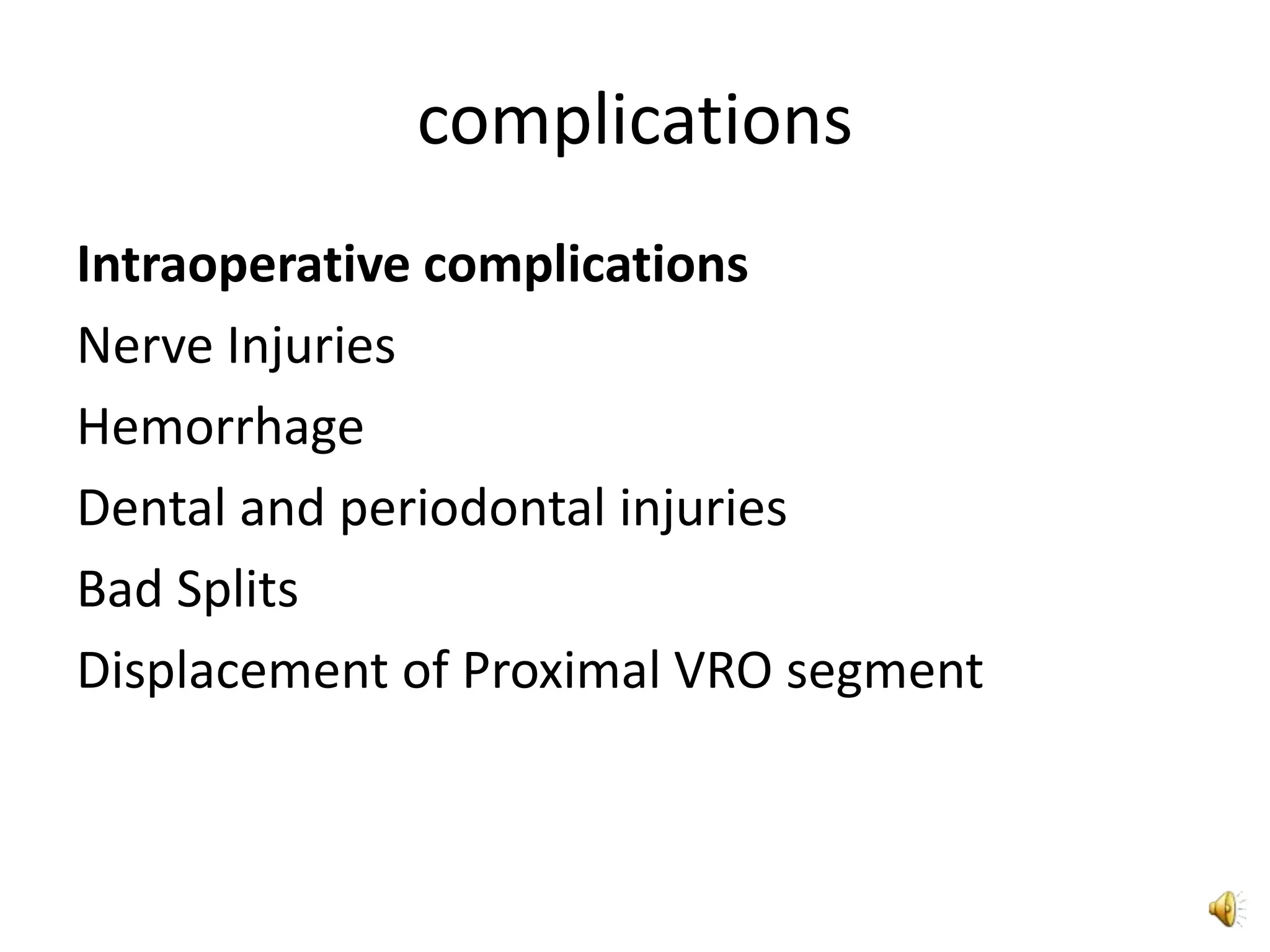 Complications of mandibular orthognathic surgery | PPTX