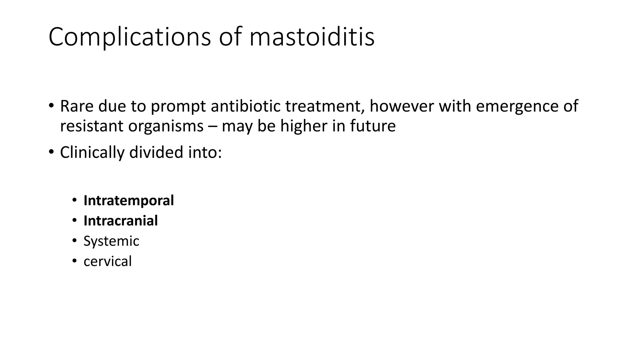 Complications of mastoiditis | PPTX