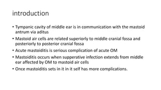 Complications of mastoiditis | PPTX