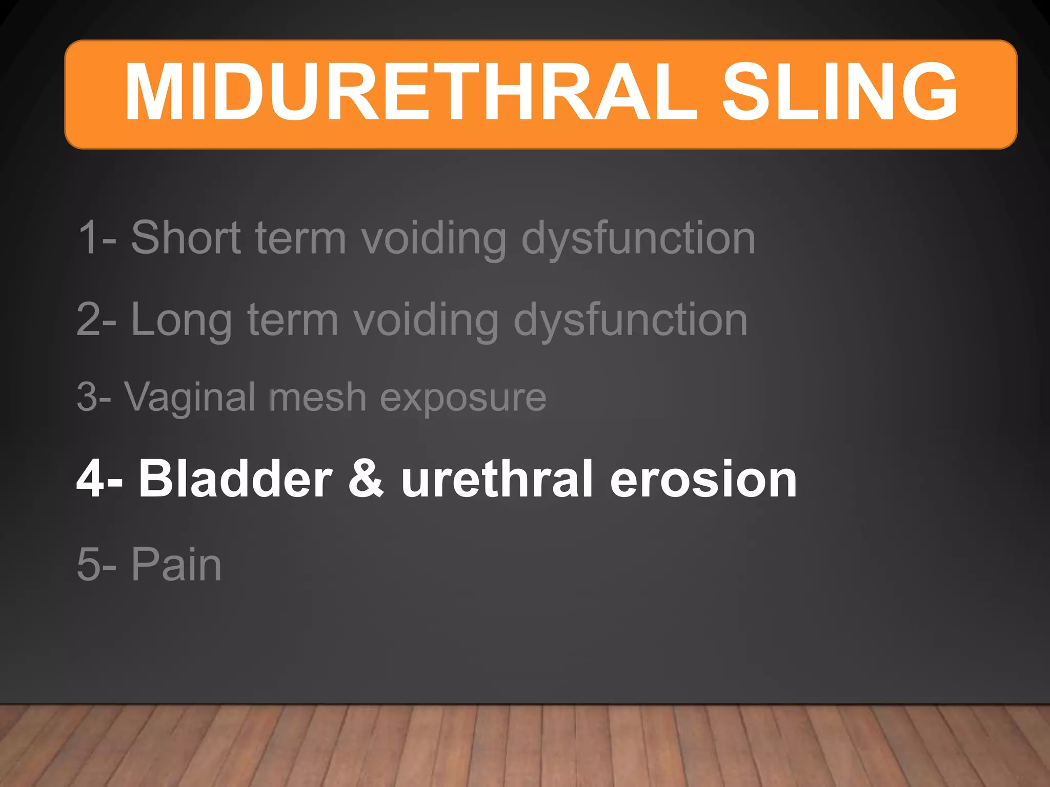 Complications of mesh in gynecologic surgery | PPTX