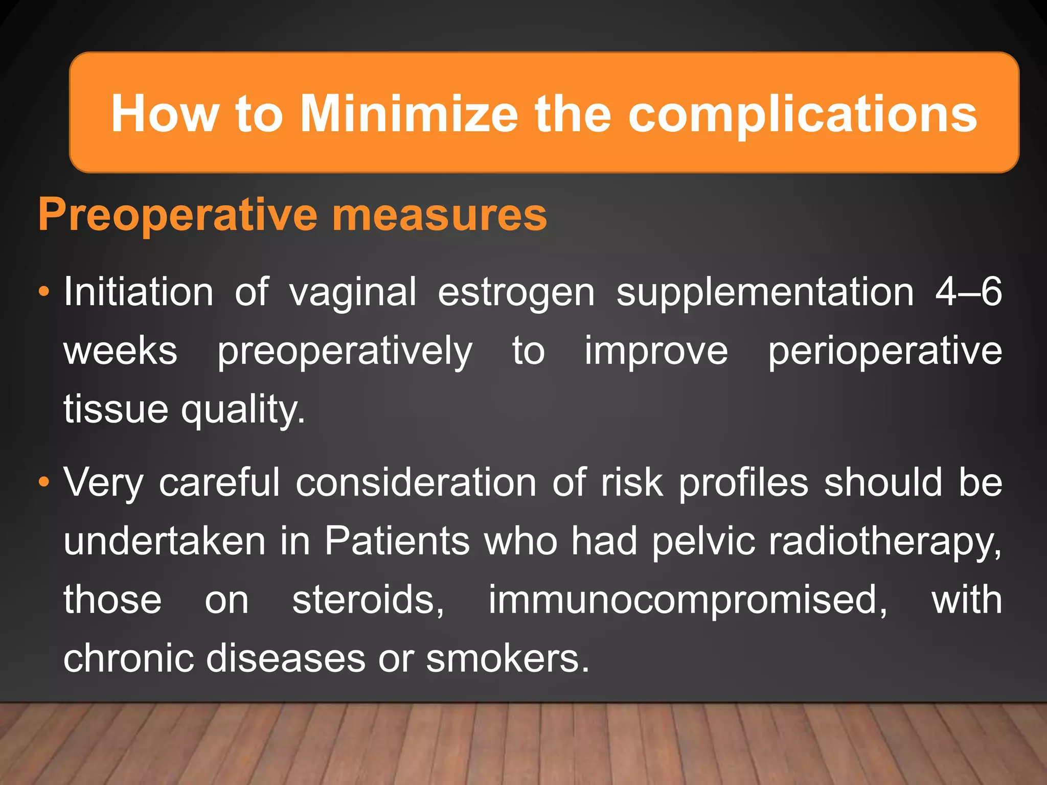 Complications of mesh in gynecologic surgery | PPTX