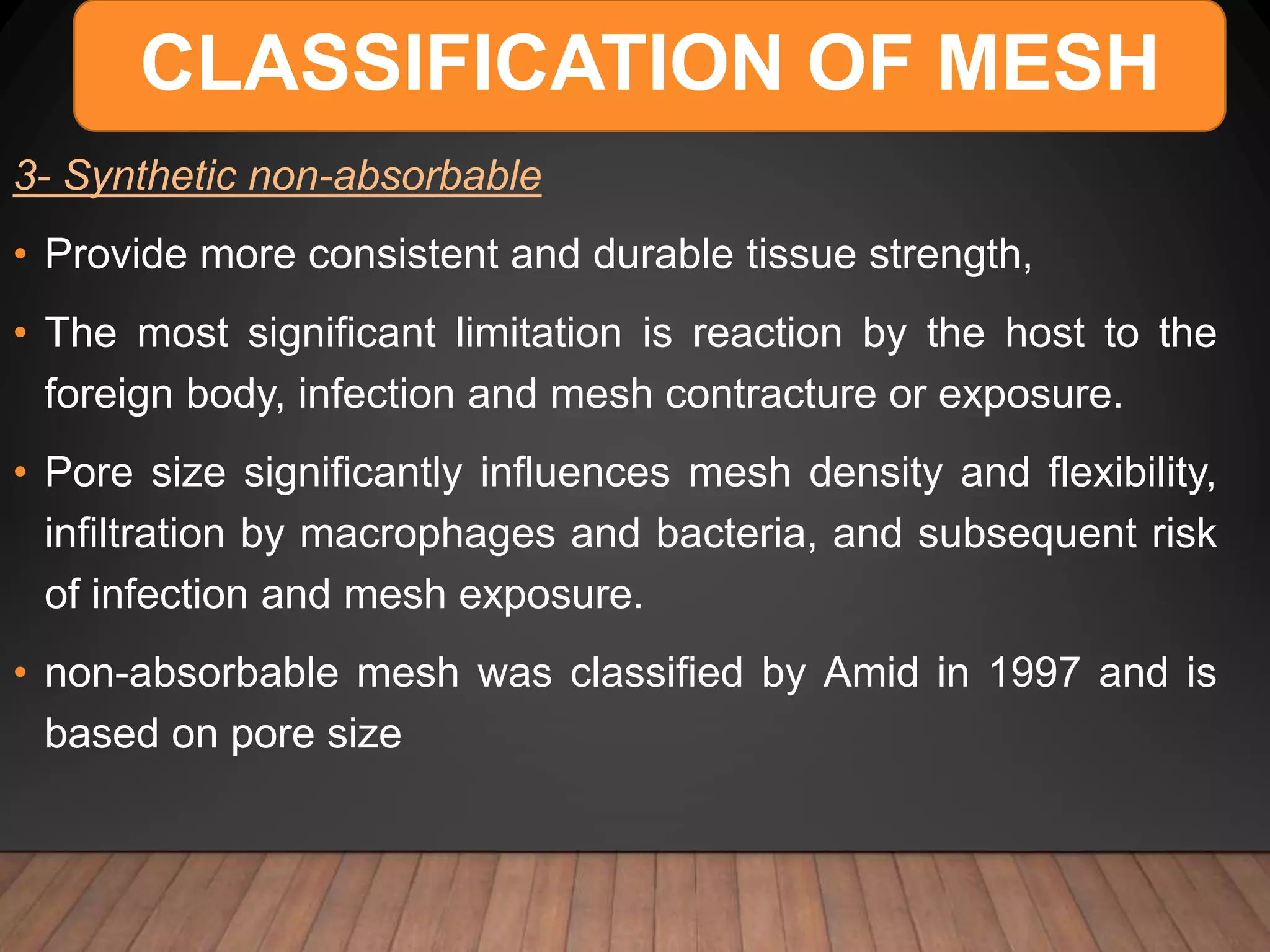 Complications of mesh in gynecologic surgery | PPTX