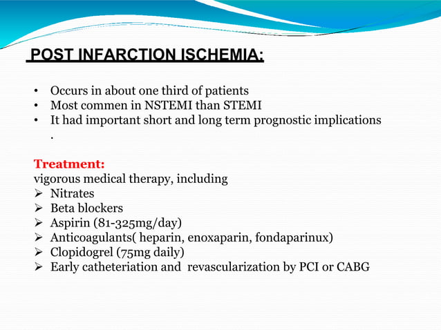 Complications of MI and their managements | PPTX